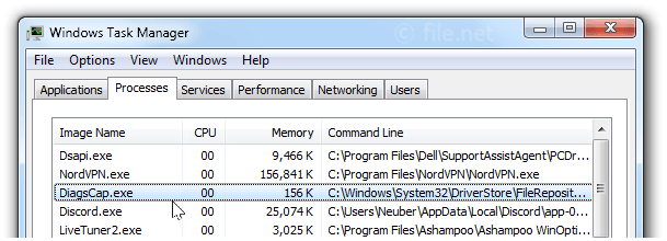 DiagsCap.exe Windows process - What is it?