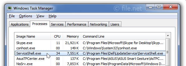 ServiceShell.exe Windows process - What is it?